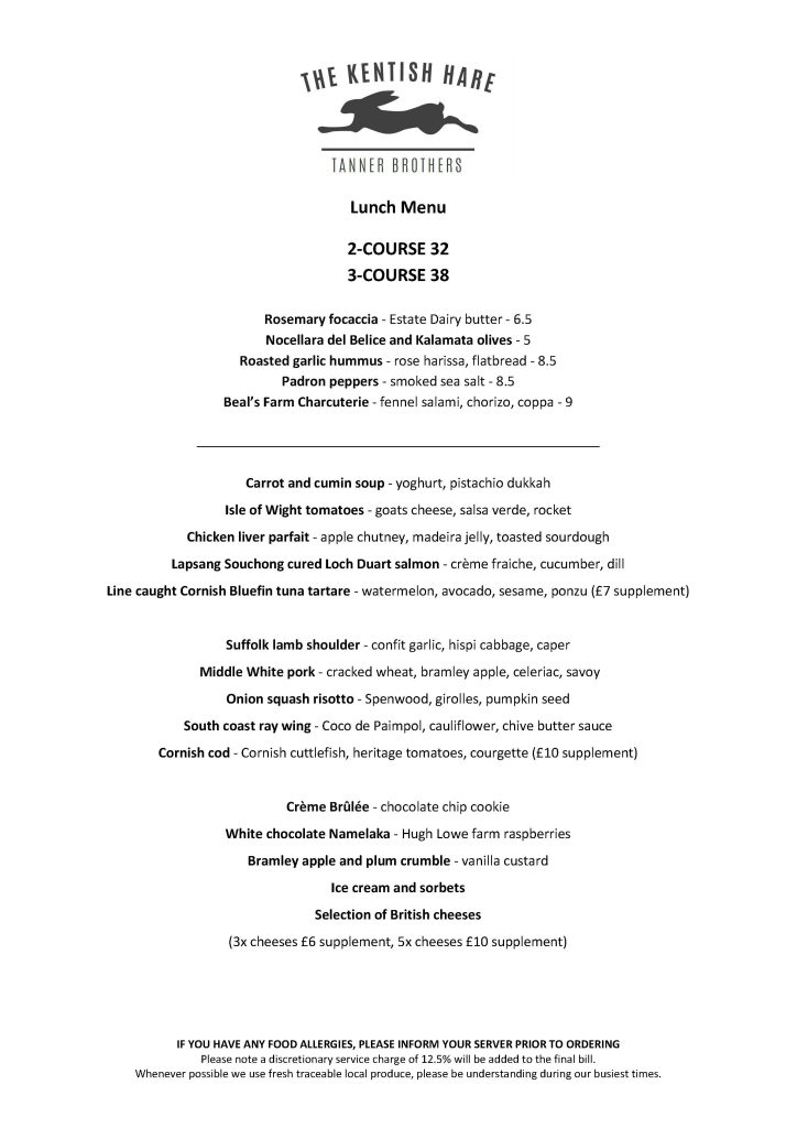 Food & Drink - The Kentish Hare