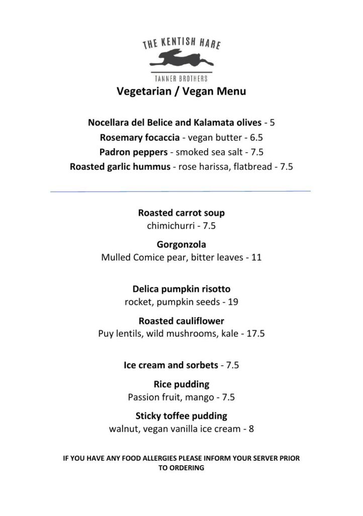 Food & Drink - The Kentish Hare