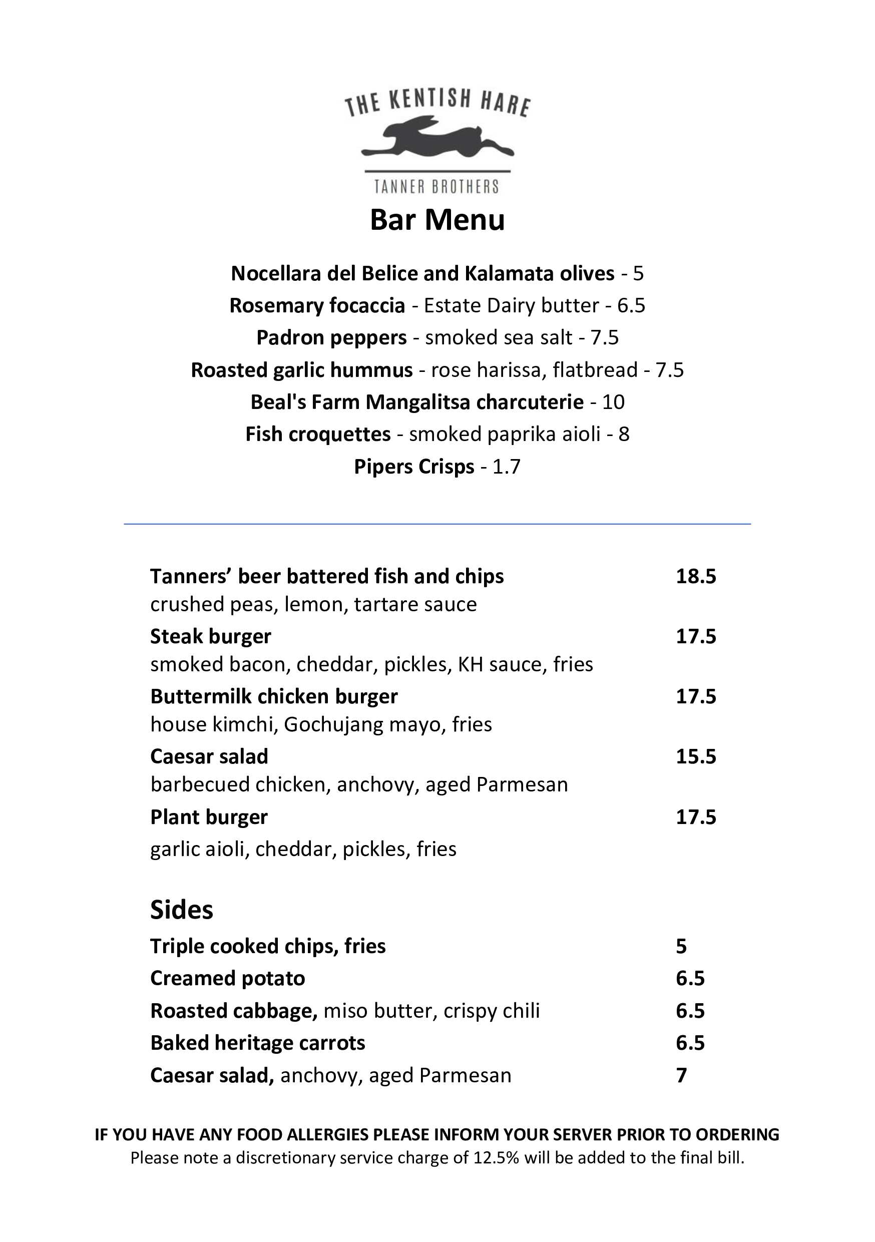 Food & Drink - The Kentish Hare